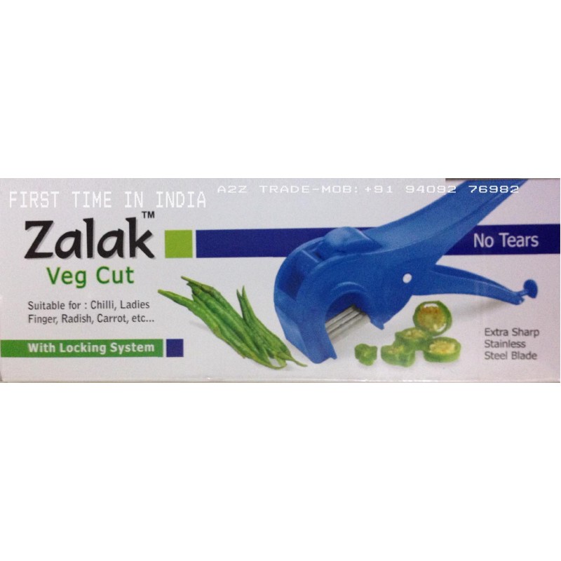Zalak Vegetable Cutter,Zalak Veg Cutter, Works like Stapler, No More ...
