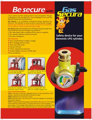 GAS SECURA Gas Safety Device - A Unique Solution For Gas Leakage With ...